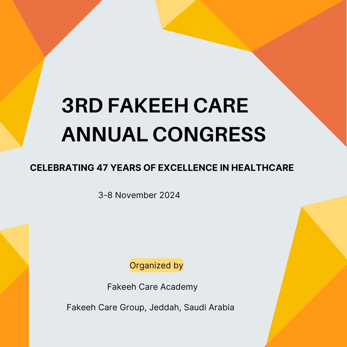 3rd Fakeeh Care Annual Congress